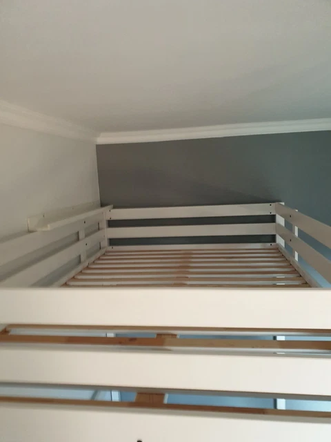 IKEA DOUBLE WOODEN Bunk Loft Sleeper Bed Frame £135.88 - PicClick UK