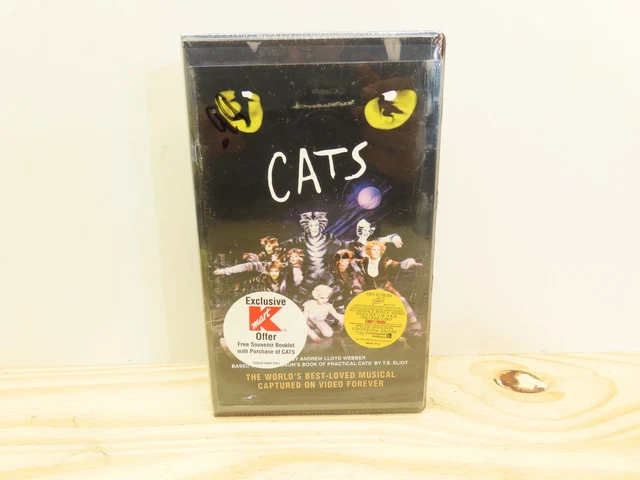 CATS THE MUSICAL VHS 1998 Video Tape Broadway Pamphlet Book Clamshell ...
