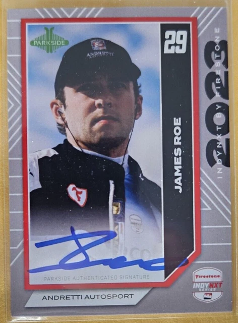 2024 PARKSIDE INDYCAR JAMES ROE Auto Signature Series Indy Car #SSJR ...