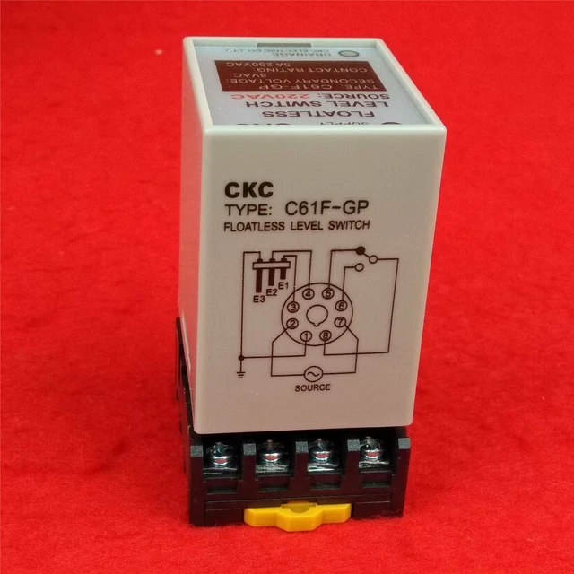 ONE C61F-GP CKC Liquid Floatless Level Switch 220VAC Controller New #D4 EUR 43,24 - PicClick DE