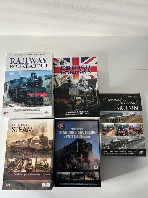 TRAIN DVDS BUNDLE Decades Of Steam, Railway Roundabout, 30 DVDs EUR 18 ...