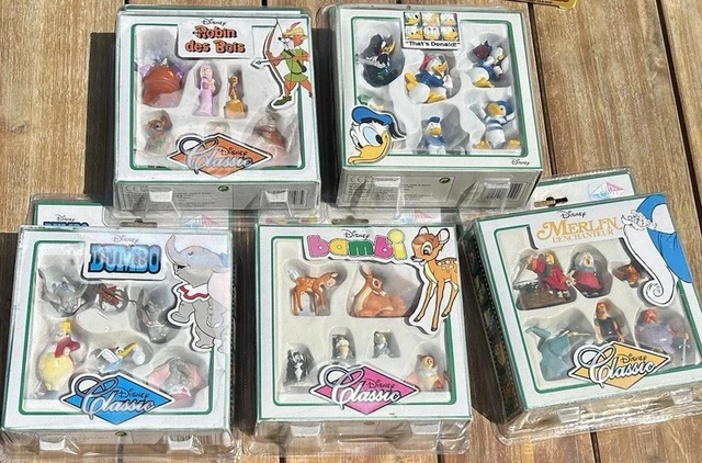 DISNEY CLASSICS FIGURES, Rare Robin Hood, Merlin, Donald, Dumbo, Bambi ...