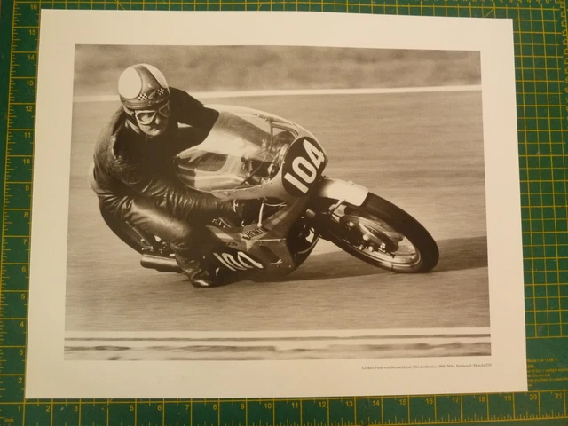 MIKE HAILWOOD HONDA Classic Motorcycle Racing Print n Giacomo Agostini ...