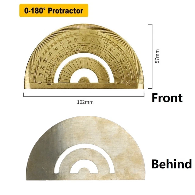MULTIPURPOSE METAL BRASS Copper Protractor for Angle Calculation and Drawing £5.68 - PicClick UK