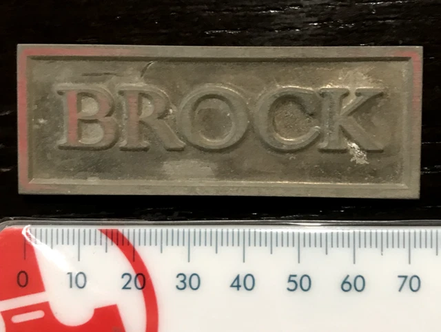 HDT PETER BROCK Sample Badge Vl Group 3 Signature Series Commodore Gmh ...