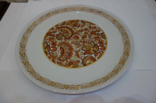 VINTAGE PILIVITE MEHUN France Paisley Cake Platter.J. Chomette London ...