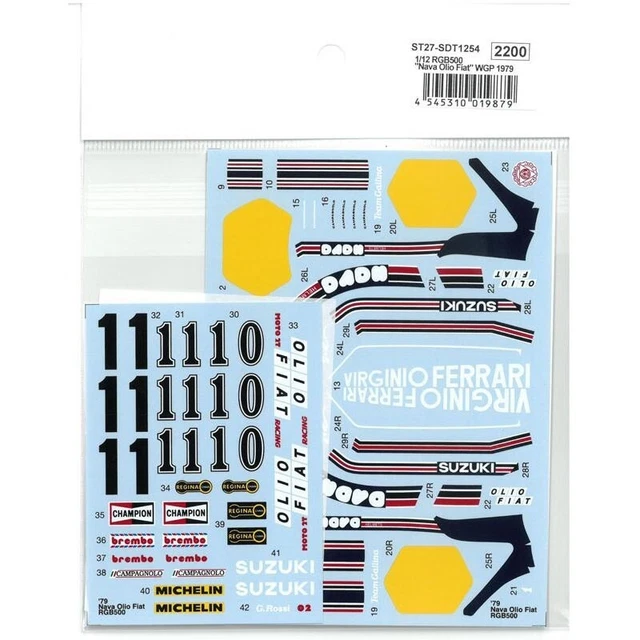 STUDIO27 DECALS FOR TAMIYA 1/12 SUZUKI RGB500 "NAVA-OLIOFIAT" 1 from ...