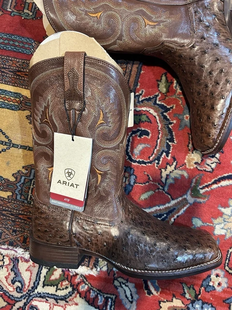 ARIAT MEN'S QUANTUM Primo Full Quill Ostrich Western Boot, Antique ...