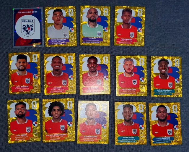 2026 PANINI FIFA World Cup Sticker Exclusive Gold Crumple Lot (14 ...