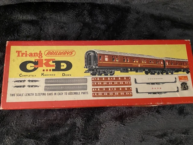 TRIANG CKD MAROON Sleeping Cars Boxed £20.00 - PicClick UK