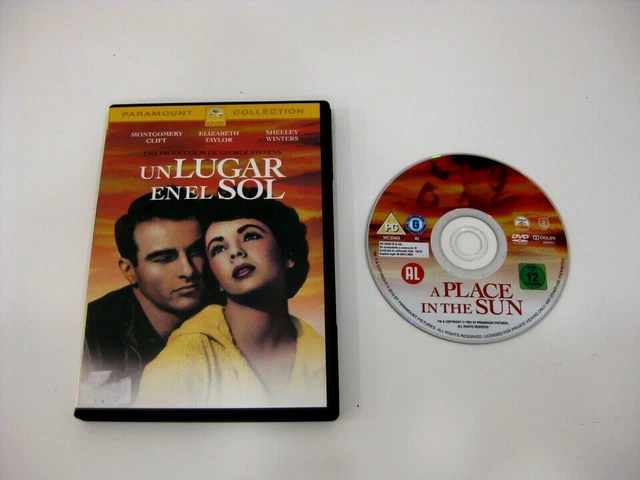 A PLACE IN The Sun DVD Montgomery Clift Elizabeth Taylor Shelley ...