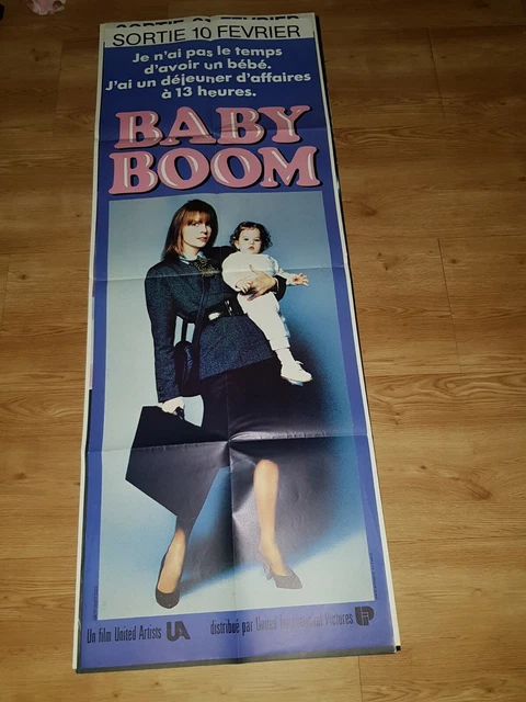 AFFICHE DE CINÉMA d'époque du film: BABY BOOM de 1987 (60x160cm) EUR 6 ...