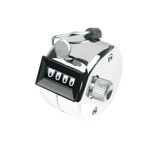 COMPTEUR MÉCANIQUE EN métal comptage manuel 09999 poignée pratique EUR ...