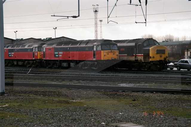 ORIGINAL 35MM NEGATIVE & Print Class 37/4 37407 Crewe DMD 1994 (02/24 ...