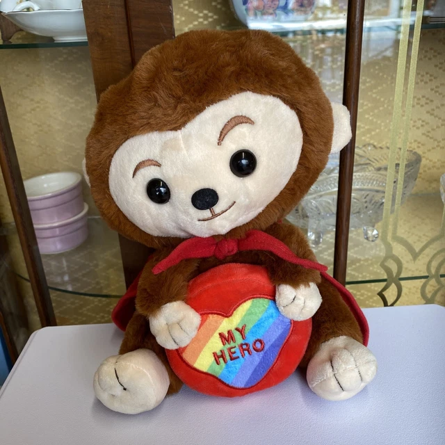 MONKEY PLUSH SOFT Toy Love Hearts My Hero Official Swizzels 10” High £8 ...