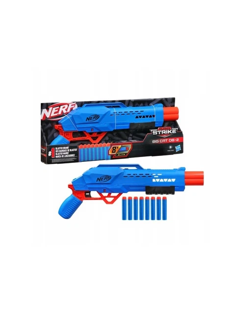 NERF ALPHA STRIKE Big Cat Sablage Double Canne Spara 2 Jeu de ...