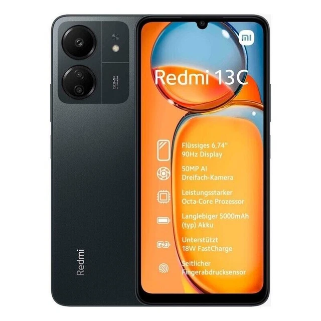 XIAOMI REDMI 13C Dual Sim 256Gb 8Gb Ram Black Garanzia Italia EUR 169 ...
