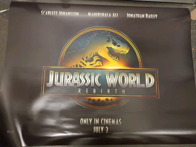 JURASSIC WORLD REBIRTH Rare Original UK Cinema Quad Poster 30"×40" £21. ...