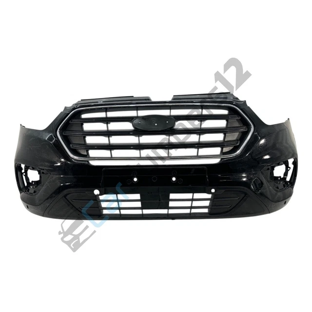 FORD TRANSIT CUSTOM Sport Front Bumper+Grilles 2018 On Agate Black Jk21 ...