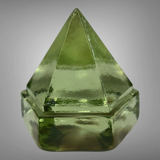 LARGE LIGHT GREEN Ship Deck Glass Prism Pyramid Nautical Maritime ...