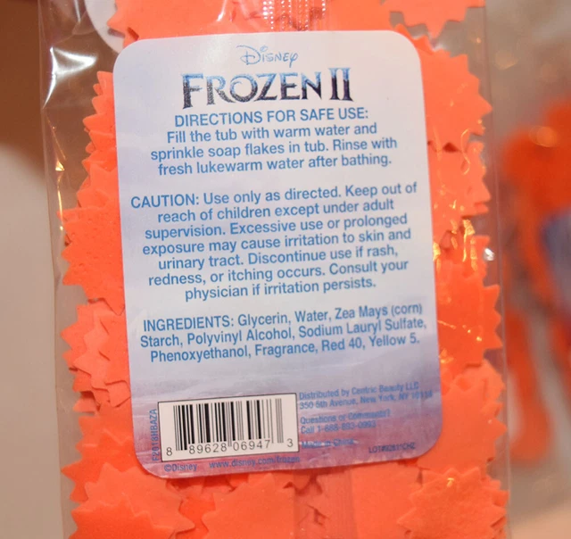 DISNEY FROZEN SOAP Flakes II Olaf Citrus Scented 0.35 oz x 4 NEW $14.06 ...