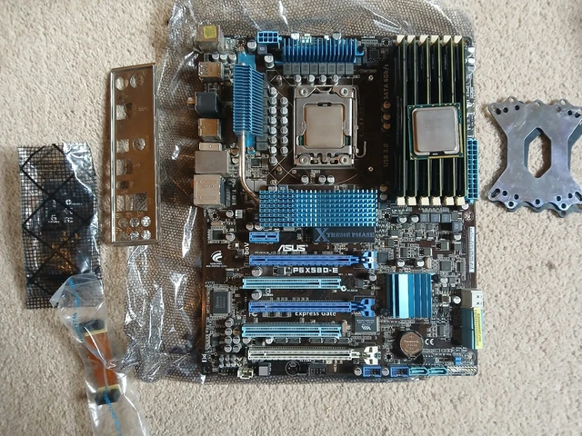 ASUS P6X58D-E, LGA 1366 Motherboard, Intel Xeon X5675, 24GB ddr3 ram £ ...