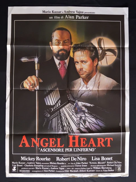 MANIFESTO ANGEL HEART Mickey Rourke Robert De Niro Lisa Bonet Kassar ...