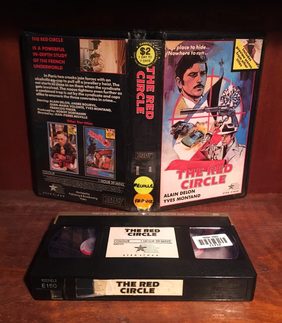 *THE RED CIRCLE vhs STAR VIDEO cult 70s French crime noir RARE Le ...