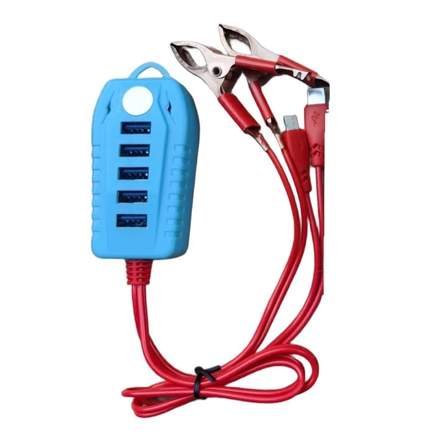 FOR CAR BATTERY USB Car Adapter 5-Port Charger Charge Multiple Devices ...