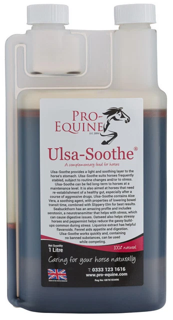 PRO-EQUINE ULSA-SOOTHE SUPPLEMENT Lines The Stomach & Lubricates ...