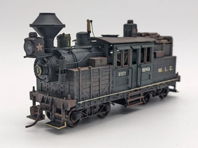 HO SCALE CUSTOM Class A Climax Logging Steam Locomotive Mdc Bachmann ...
