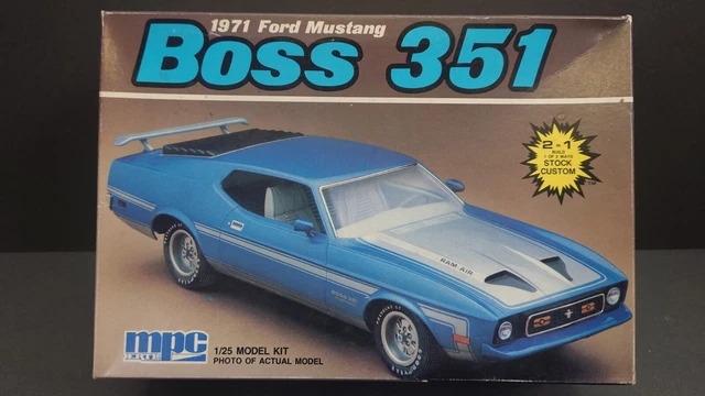 MPC 1971 FORD Mustang - 1/25 Scale Model Kit Collection Lot £26.95 ...