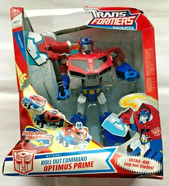 TRANSFORMERS ANIMATED SUPREME Roll-Out Command Optimus Prime Rare NEW ...