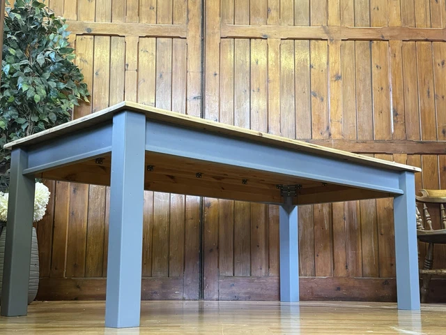 VERY LARGE RUSTIC Reclaimed Dining Table \ Country House Farmhouse ...