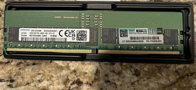 P43328-B21 HPE 32GB 2Rx8 DDR5 PC5-4800 EC8 RDIMM Gen11 Server Memory ...