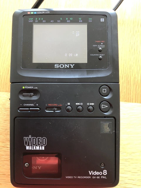VERY RARE !! Vintage Sony GV-8E Video8 Walkman. Very Sought After ...