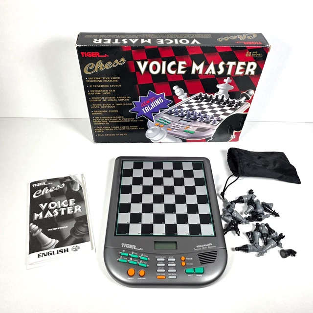 TIGER TALKING CHESS Voice Master Computer Electronic Voice Teaching ...