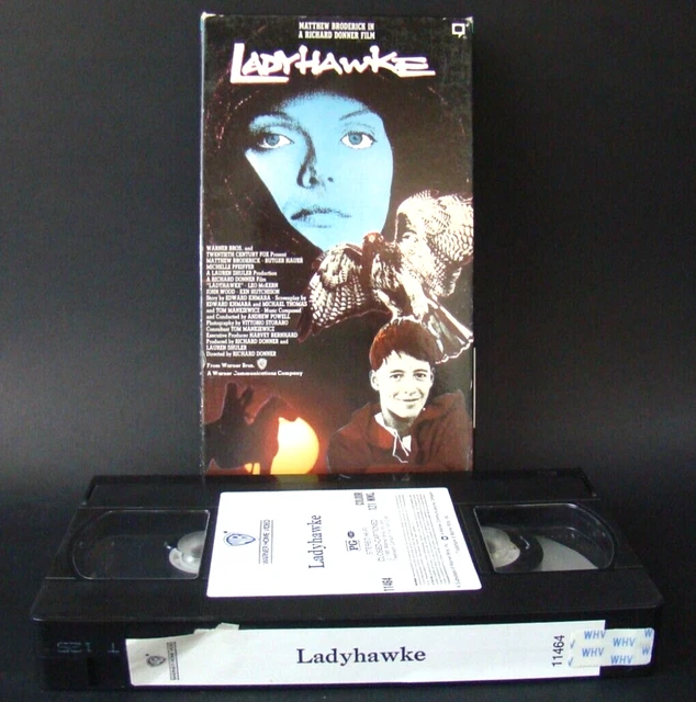 LADYHAWKE VHS 1985 Matthew Broderick Michelle Pfeiffer Fantasy Rare HTF ...