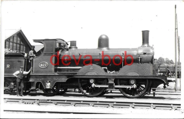 RAILWAY PHOTO LSWR A12 627 Eastleigh Shed L&SWR 0-4-2 Loco SR Southern ...