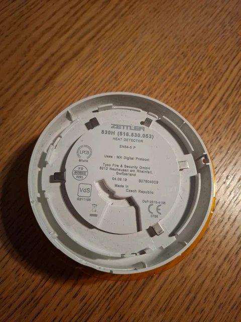 TYCO ADT ZETTLER 830H Heat Detector New £27.75 - PicClick UK