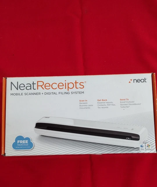 NEATRECEIPTS MOBILE SCANNER + Digital Filing System Scanner Nm -1000 ...