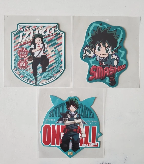 IZUKU MIDORIYA DEKU - My Hero Academia Official Set of 3 Die-cut ...