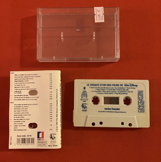 LE DISQUE D’OR Walt Disney Version Française 1994 Cassette Audio K7 Bon ...