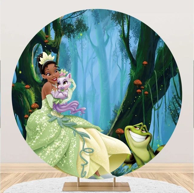 ROUND BACKDROPS PRINCESS Girls Photo Birthday Background Studio Prop ...