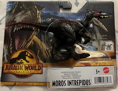 MATTEL JURASSIC WORLD Dominion Ferocious Pack Moros Intrepidus Dino ...