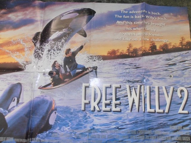 FREE WILLY 2 Original Uk Quad Poster - Folded Vg 1995 £7.00 - PicClick UK