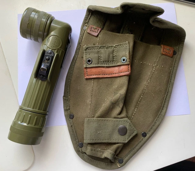 U.S ARMY M56 entrenching tool cover and MX 991 torch. £26.68 - PicClick UK