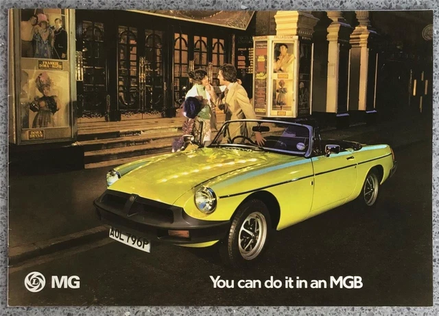 MG MGB SPORTS Convertible Car Sales Brochure Jan 1976 3041/B £19.99 ...