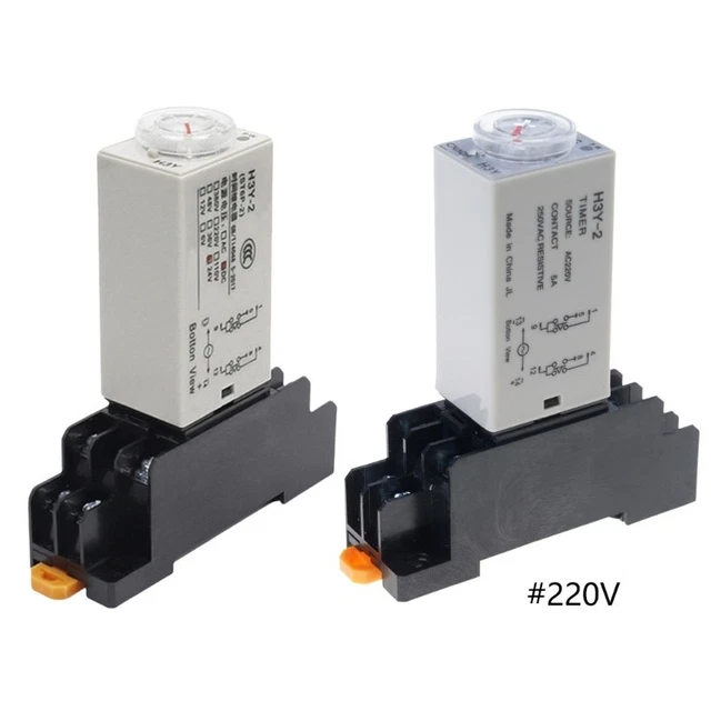 POWER ON TIME Relays Delay Timers With Base Socket Timers Timing Time ...
