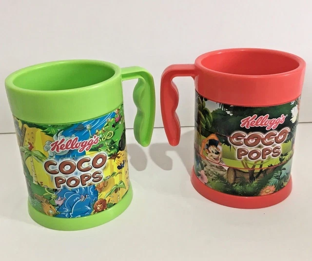 KELLOGGS COCO POPS Plastic Mugs Beakers Collectible Cereal Cups £8.95 ...